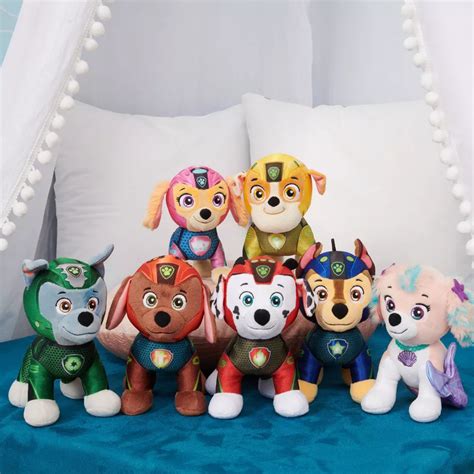 Paw Patrol Rubble Plush Aqua Pups
