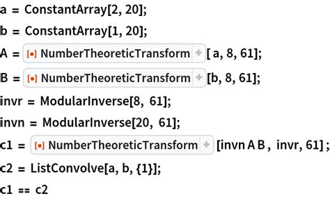 Numbertheoretictransform Wolfram Function Repository
