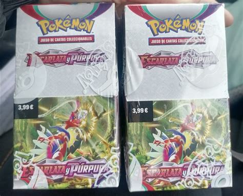 Pokémon Caja De 18 Sobres Escarlata Y Púrpura De Segunda Mano Por 72