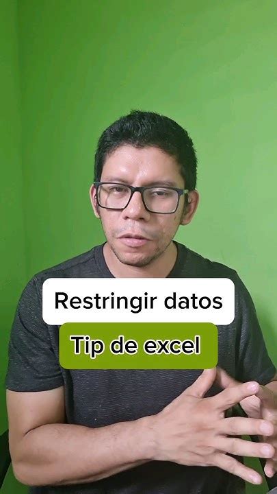 Como Restringir Datos En Tablas De Excel Tecnologia Tipsinformatica Excel Exceltips