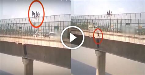 Watch Teenagers Deadly Stunt Jumps Into Yamuna River From 40 Feet