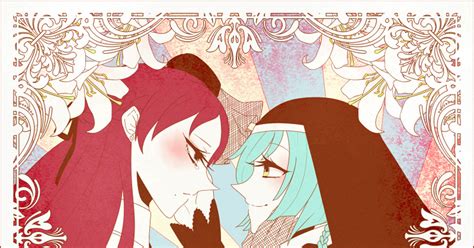 魔女と聖女】 【魔女と聖女】紅と蒼【交流】 米人こめんちゅおこめのイラスト Pixiv