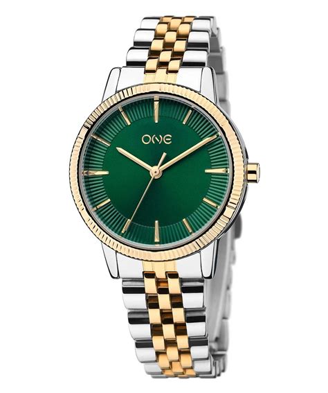 Relógio One® Splendora Ol9586vb41l Mulher Bicolor E Verde Loja