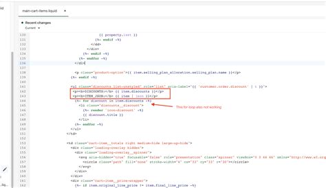 Cart Drawer Cartlineitemdiscounts Does Not Show For Discounts
