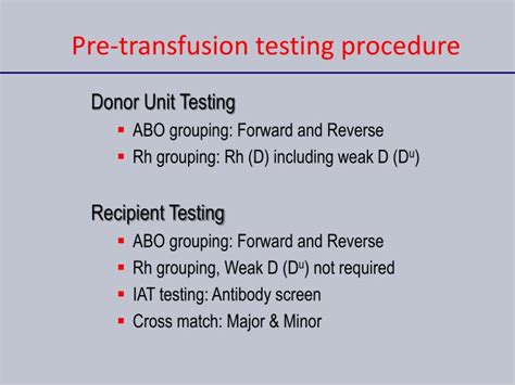 Ppt Compatibility Testing Cross Matching Powerpoint Presentation
