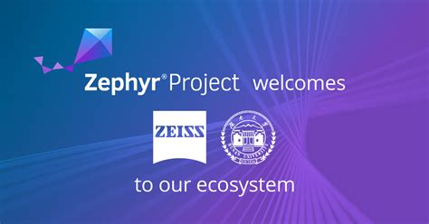 Zephyr Project Welcomes ZEISS As A Platinum Member And Hunan University As An Associate Member