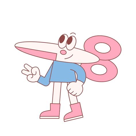 Premium Vector Cute School Supplies Characters Scissors Are Doing