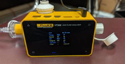 Fluke Biomedical Vt305 Gas Flow Meter And Analyzer