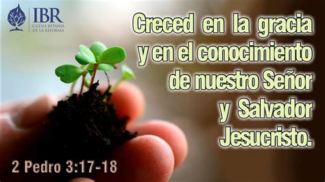 Creced en la gracia y en el conocimiento de nuestro Señor y Salvador