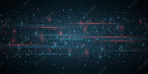 Premium Vector Technology Background Of Binary Code Software Code Random 0 And 1 Numbers Of