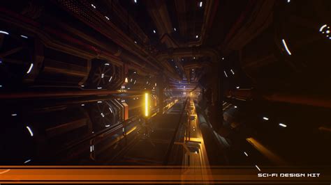 在环境创建的sci Fi Design Kit 虚幻引擎商城