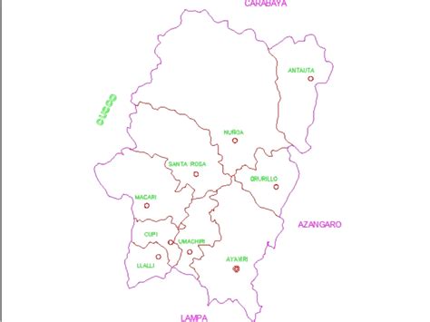 Mapa Político De La Provincia De Melgar Puno Perú 3505 Kb