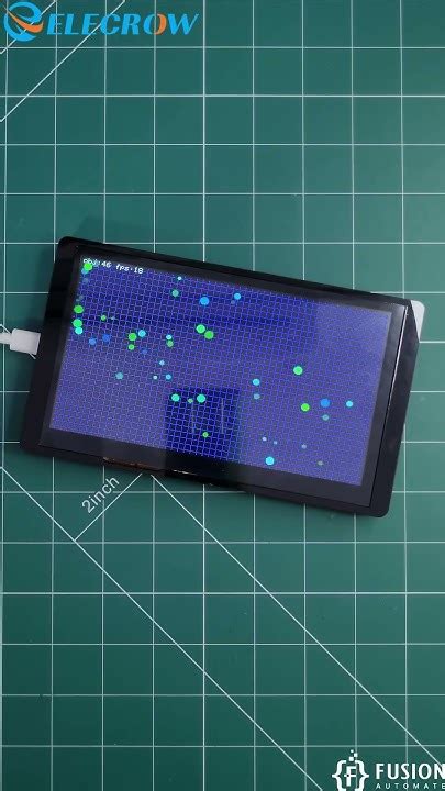 running collision circles example elecrow crowpanel esp32 7 inch hmi