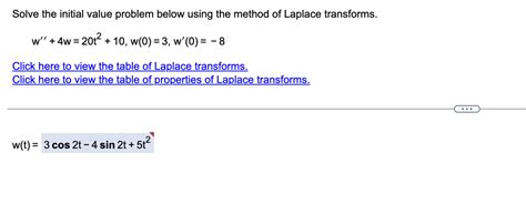 Solved Solve The Initial Value Problem Below Using The