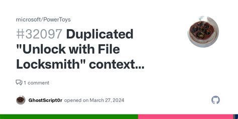 Duplicated Unlock With File Locksmith Context Menu Entry When Show In Standard And Extended