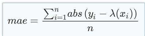 erreur absolue moyenne mae ~ exemple de calcul