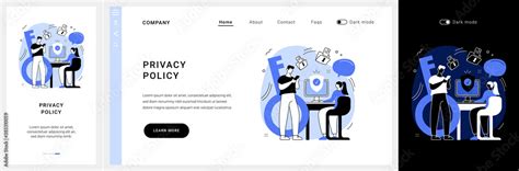 Privacy Policy Website Ui Kit Privacy Notice Agree Policy Pop Up Website Page Know More