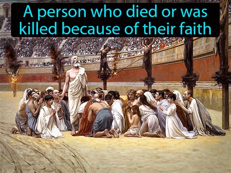 Martyr Definition Image Gamesmartz