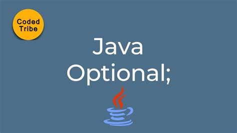Java Optional Java 8 Youtube