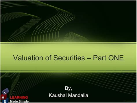 Basic Valuation Concept Final Pptx