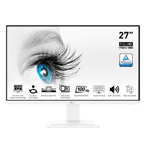 Monitor Msi Pro Mp273aw Led 27 Full Hd 100hz Hdmi Bocinas