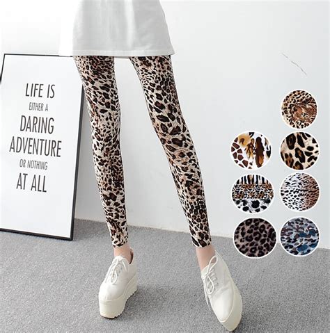 Sexy Leopard Print Leggings Women Skinny Pants High Waist Fitness Leggings Breathable Pencil