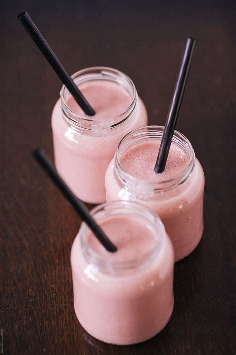 Raspberry Smoothies By Stocksy Contributor B And J Stocksy