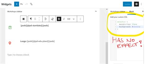 Custom Css In Widget Editor Gutenberg Gets Stripped Out Wordpress