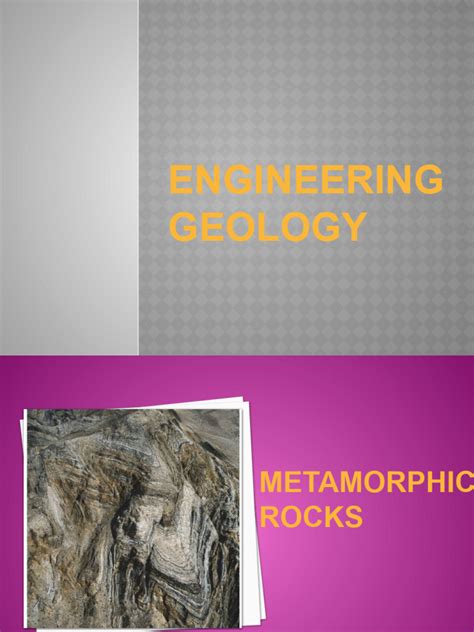Lecture 6 Metamorphic Rocks Pdf Rock Geology Earth Sciences