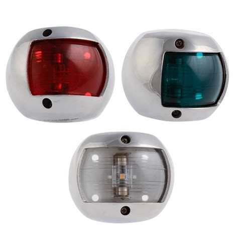 Pair Of Navigation Lights Bicolour Led Stainless Steel Evoled