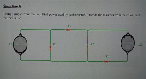 Solved Quesfion 4using Loop Current Method Find Power Used