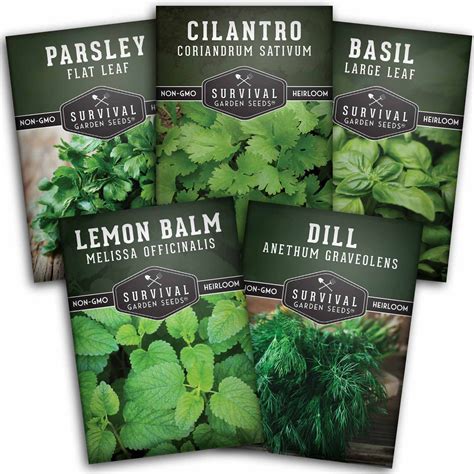 Herb Seed Packets For Planting Survivalgardenseeds