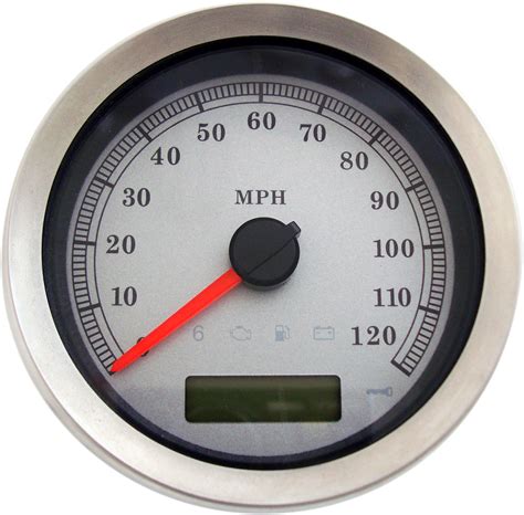 Drag Specialties White 4 Electronic Speedo For 04 13 Harley Touring