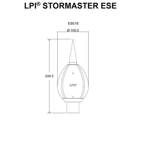 Lpi® Stormaster Ese Air Terminal Liumeng Authorized Sales Distributor Of Mep Building Materials