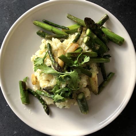 Risotto Mit Grünem Spargel Vegane Rezepte Auf 100affen De