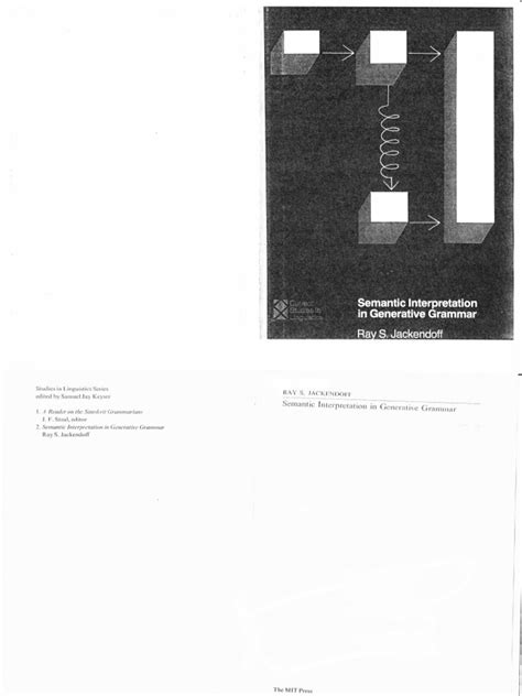 Semantic Interpretation In Generative Grammar Pdf