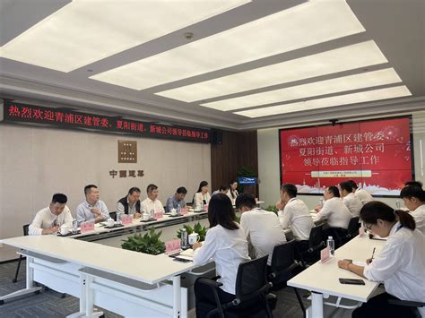 从“键对键”到“面对面”，谋发展需实调研青浦区建管委、夏阳街道、新城公司领导带队赴中建八局新型建造公司调研交流 企业频道 东方网