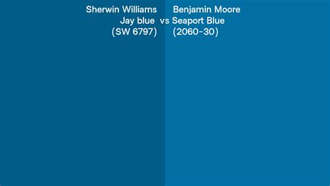 Sherwin Williams Jay Blue Sw 6797 Vs Benjamin Moore Seaport Blue