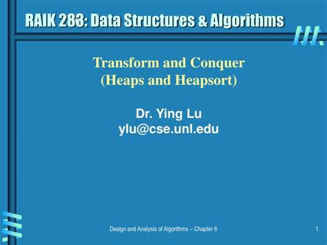 Ppt Raik 283 Data Structures And Algorithms Powerpoint Presentation