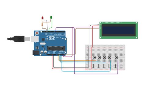 Circuit Design Majority Voting System Tinkercad