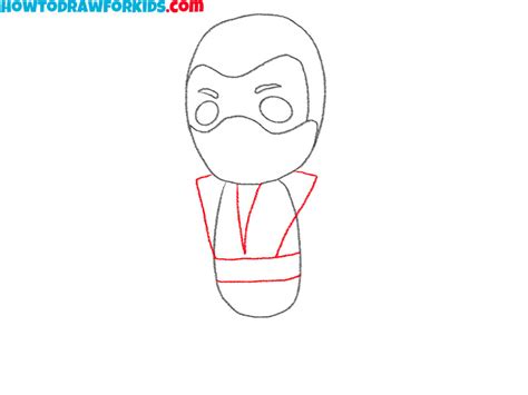 How To Draw Scorpion From Mortal Kombat Easy Drawing Tutorial
