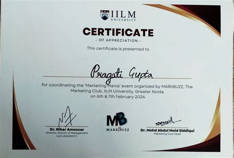 Pragati Gupta On Linkedin Marketing Eventcoordination Iilmuniversity
