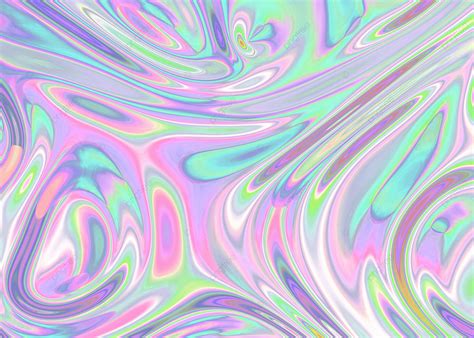 Color Flowing Laser Holographic Metal Background Desktop Wallpaper