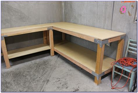 How To Build An L Shaped Workbench Bench Home Design Ideas