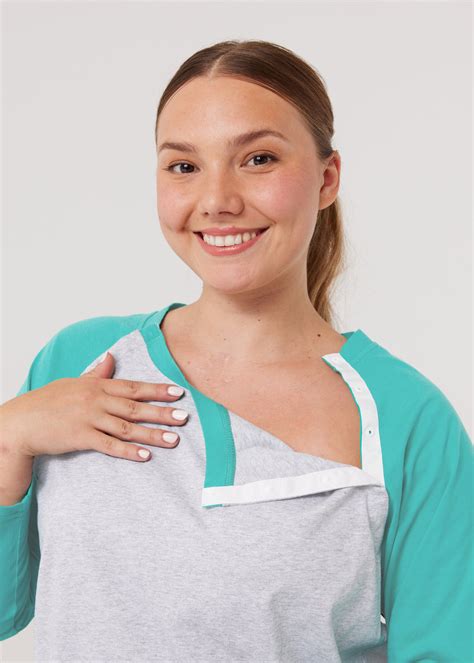 Adult Port Access Baseball Tee Adaptive Apparel Spoonie Threads Spooniethreads