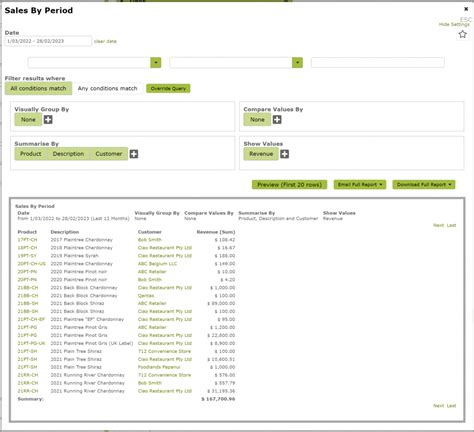 Vinsight Documentation Flexible Sales Reporting Vinsight Documentation