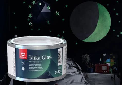 TIKKURILA TAIKA GLOW Spezialeffekt, der im Dunkeln leuchtet Lackfarbe 0 ...