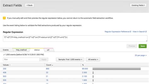 field extractor select fields step splunk documentation