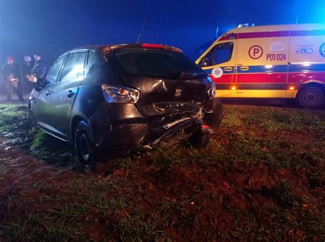 Wypadek w Zieminie Kierowca był kompletnie pijany