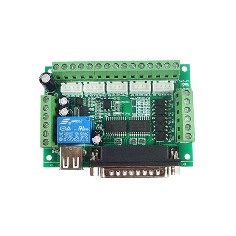 برد کنترلر دستگاه Cnc پنج محور با پشتیبانی از نرم افزار Mach3 دارای پورت Lpt فروشگاه پرینتر سه